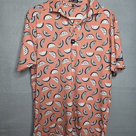 Bad Birdie | Shirts | Bad Birdie Fruit Wedges Mens Med Golf Polo Shirt ...